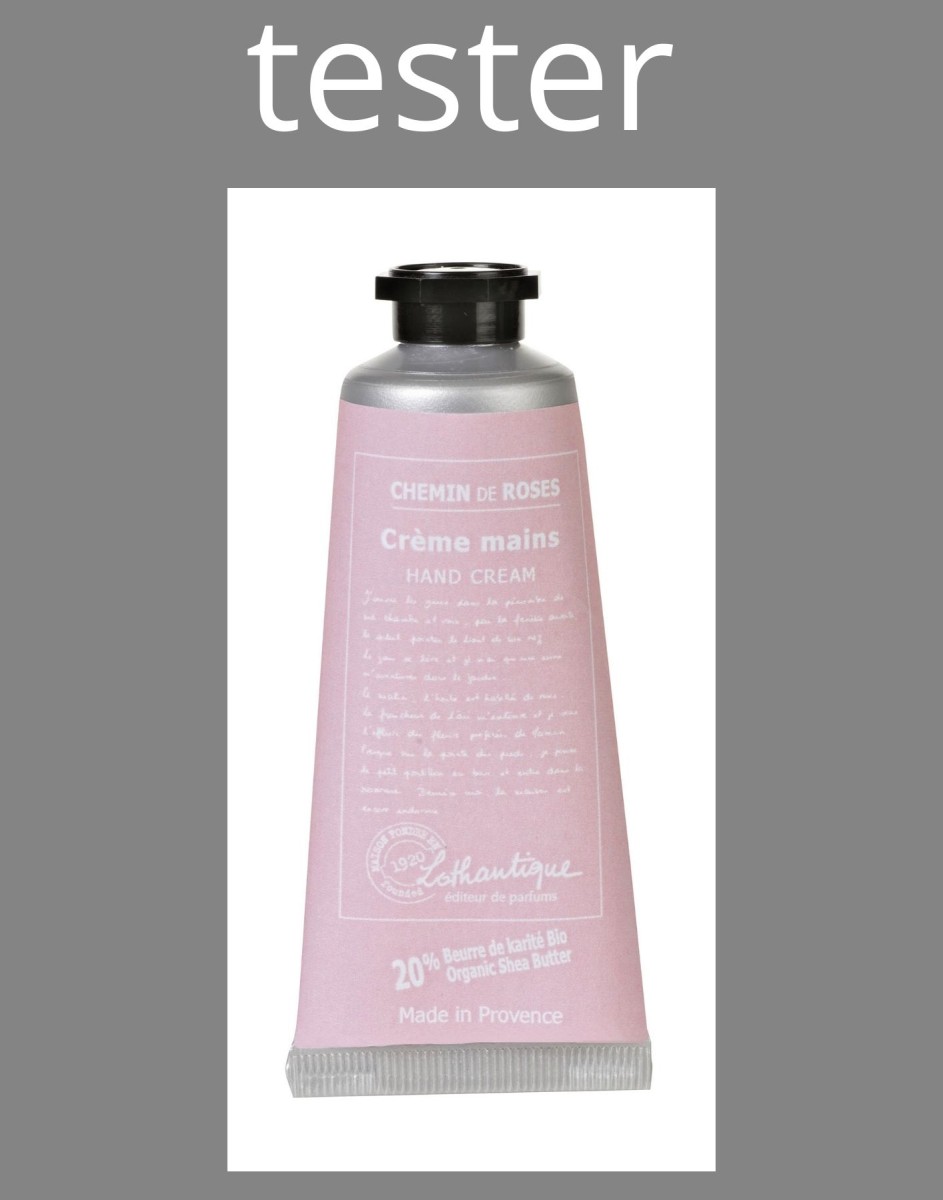 Tester hand cream rose