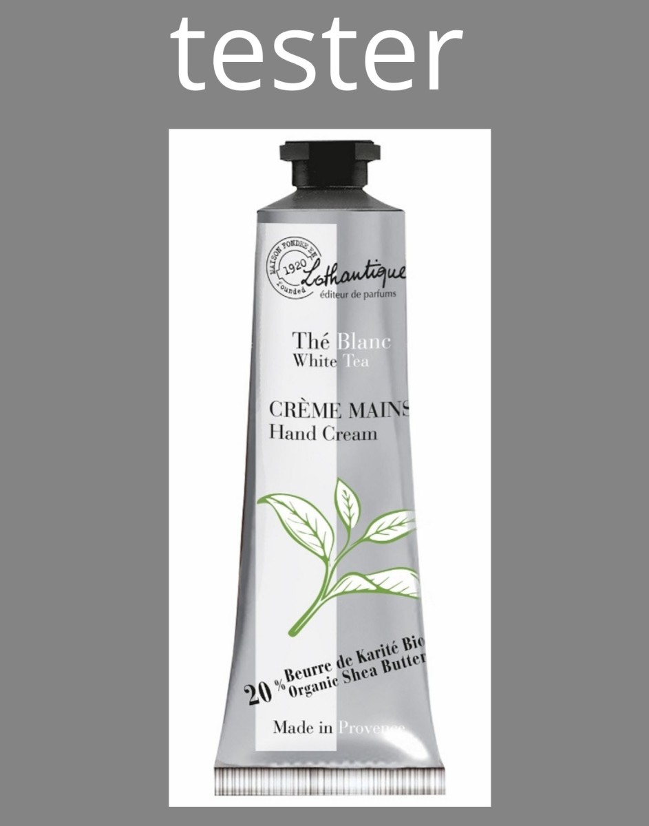 Tester hand cream white tea